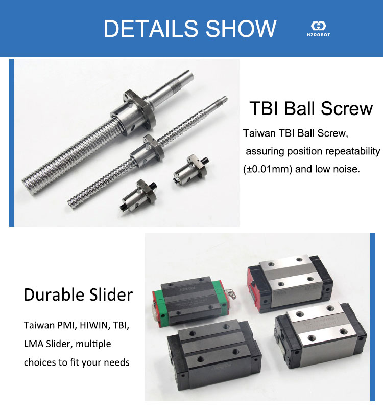 High Precision Semi Enclosed Ball Screw Driven CNC Linear Actuator, Linear motion stage, Linear ...