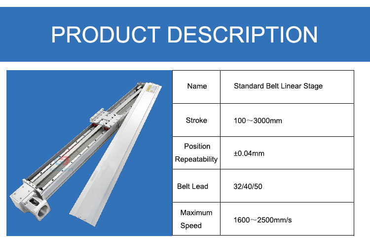High Speed Semi Enclosed Belt Driven Linear Modules, Linear stages, Linear Motion Slider, Linear ...