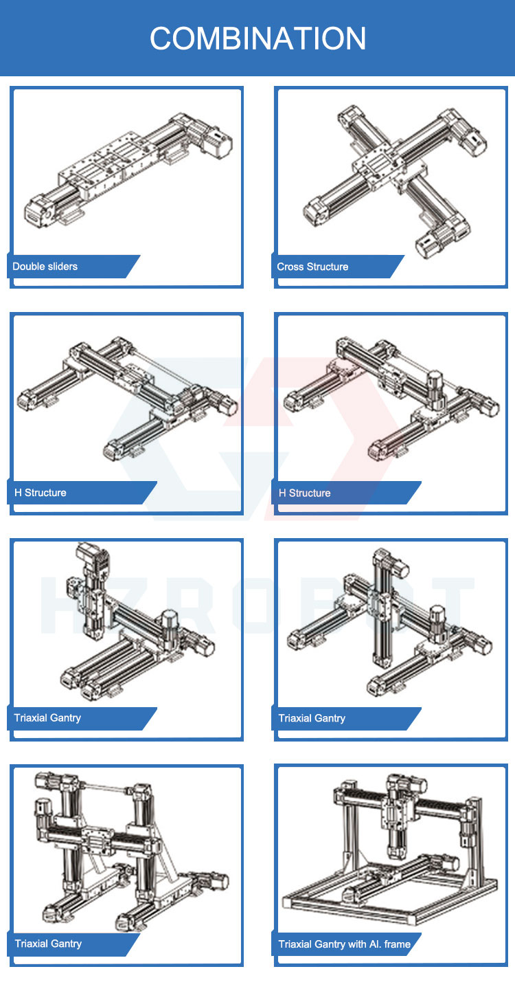 Xyz Multi Axis Gantry Robot Linear Stages Motorized Xy Tables Xyz