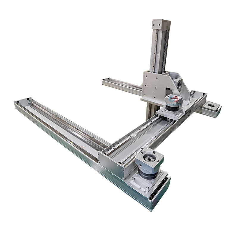 Custom XYZ Multi-Axis Gantry Robot System with Rack and Pinion Linear Modules, XYZ Stages ...